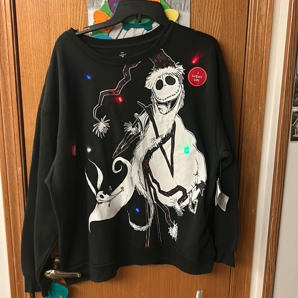 Disney | Tops | Disney Nightmare Before Christmas Light Up Jack ...